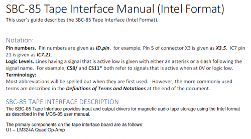 Cassette Tape Interface Documentation » Bits Of The Golden Age