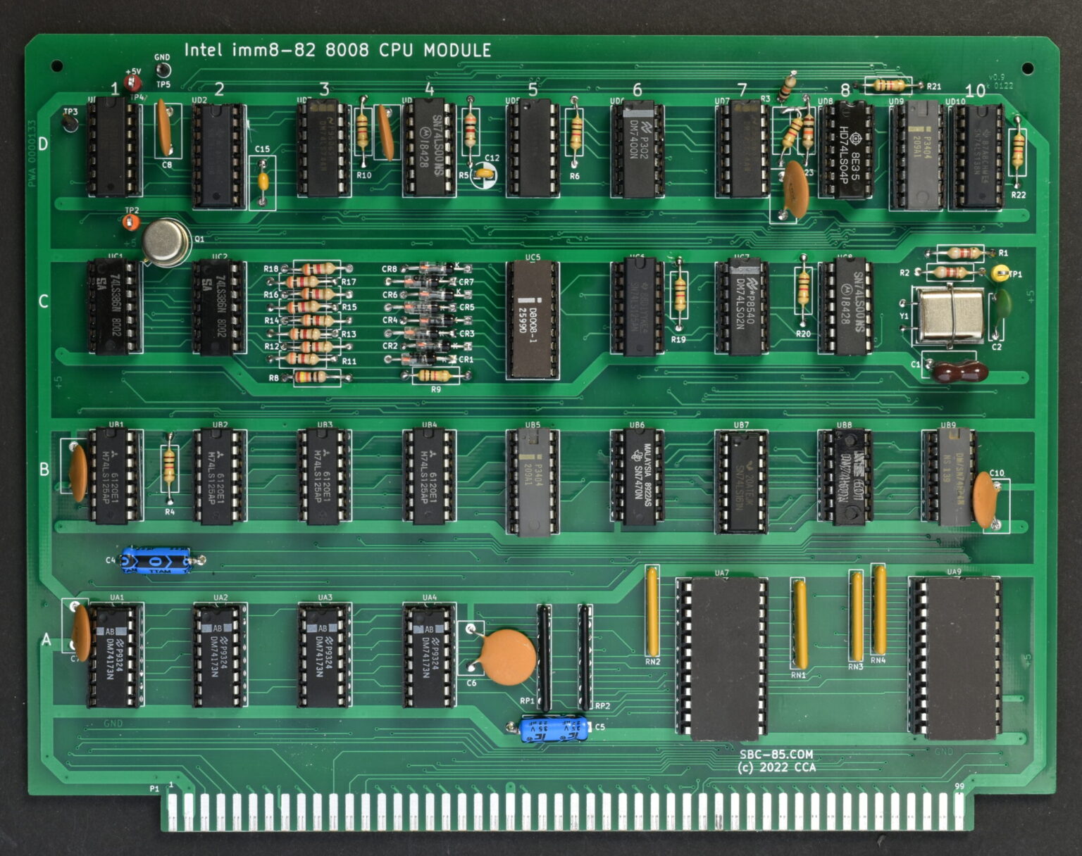 intellec 8 imm8-62 8008 CPU board Proof of Life » Bits Of The Golden Age