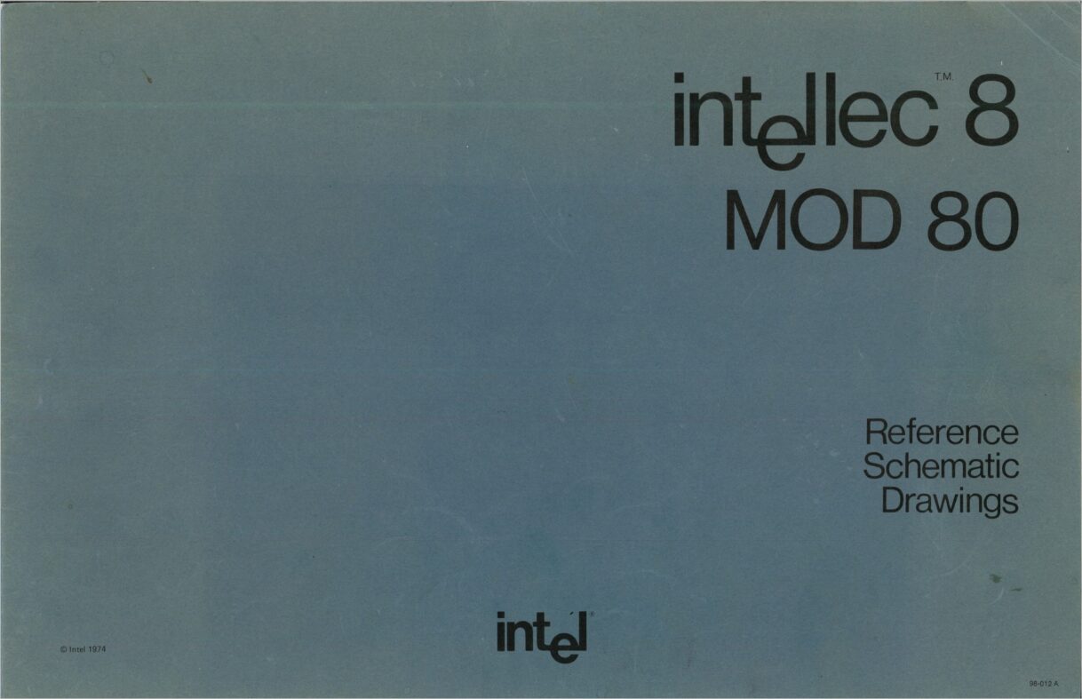 Intel Intellec 8/80 Documentation » Bits Of The Golden Age