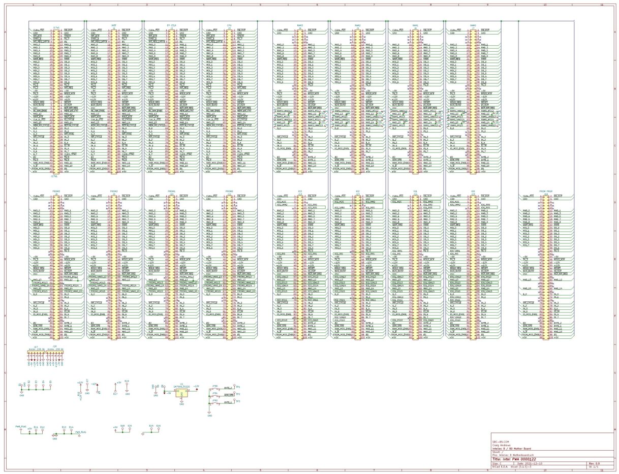 Intellec 8/80 Backplane Documentation » Bits Of The Golden Age