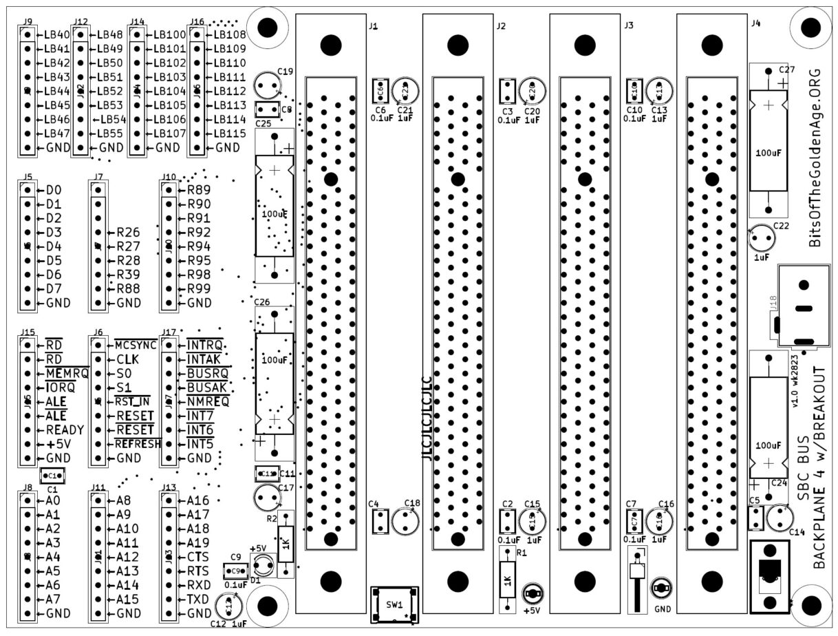 SBC BUS Backplane 4+ Documentation » Bits Of The Golden Age